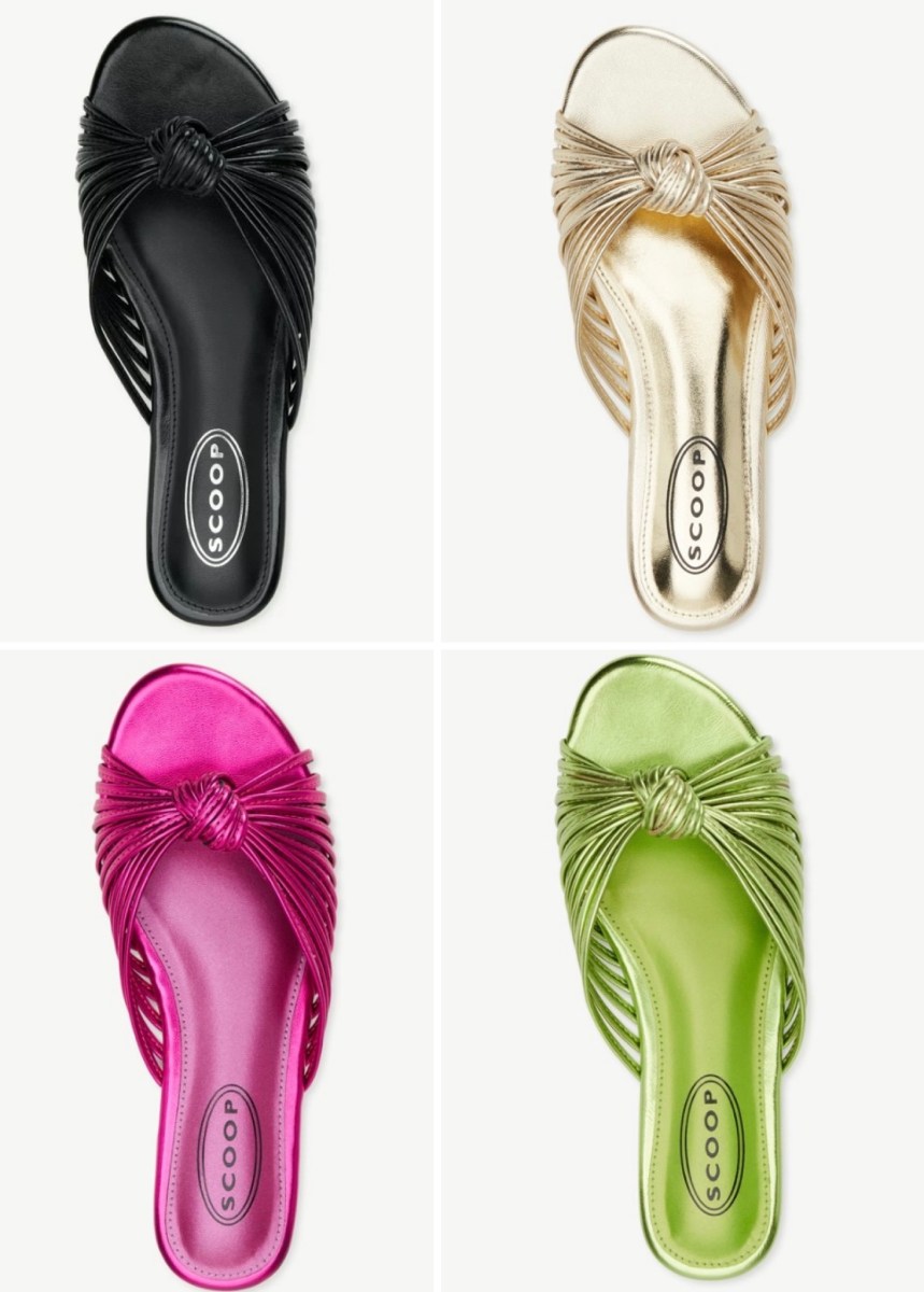 Show Me the Shoes: Metallic Slides for Spring Break! | Style Darling Daily